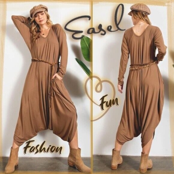 easel | Pants & Jumpsuits | Easel Lux Retro 9s Free Style Fit Haremlike ...